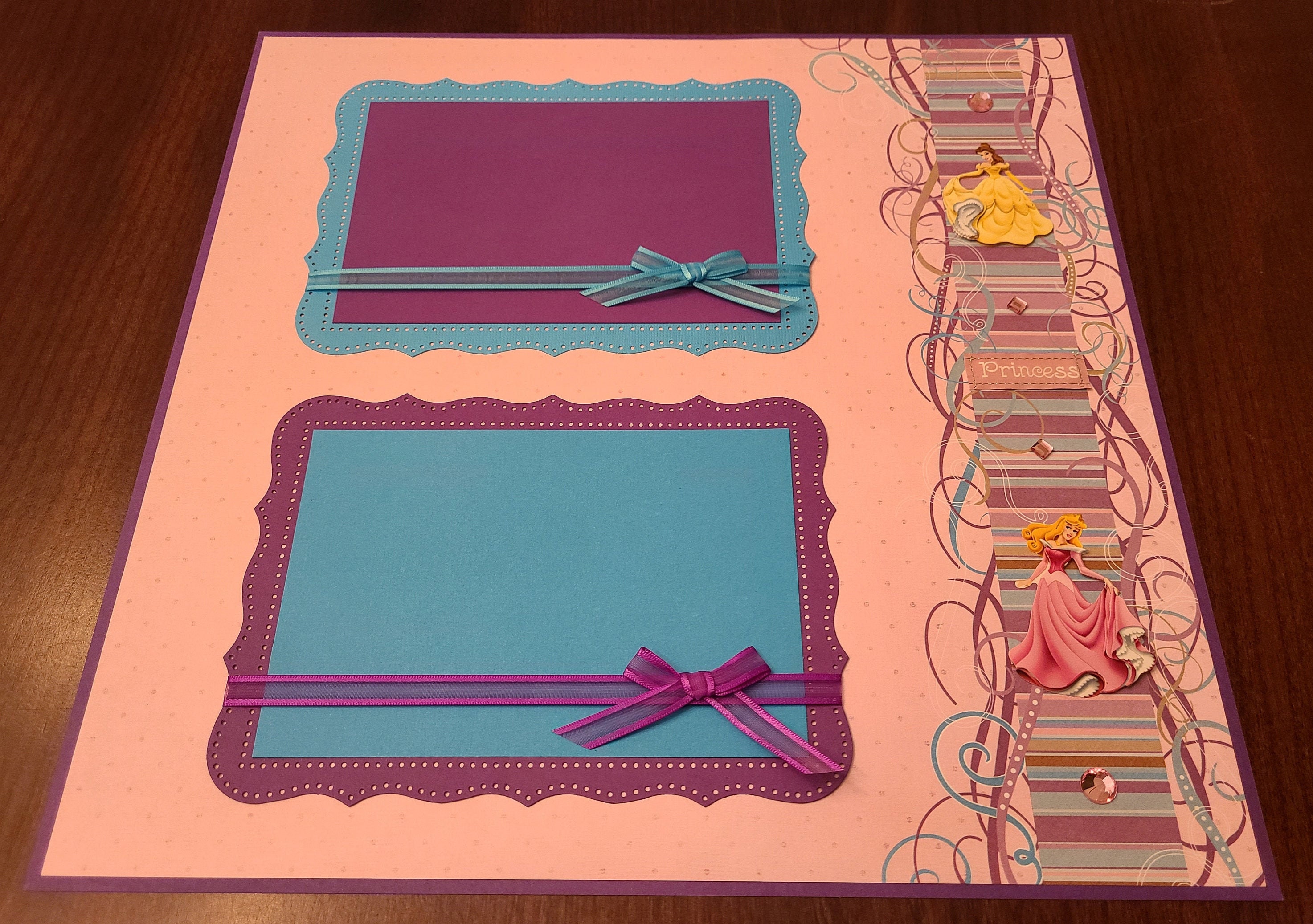 Disney Princess Scrapbook Layout 2 Page 12"x12" Featuring Jasmine ...