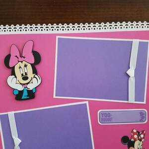 Disney Minnie Mouse Scrapbook Layout 1 Page 12"x12" Premade Layout ...