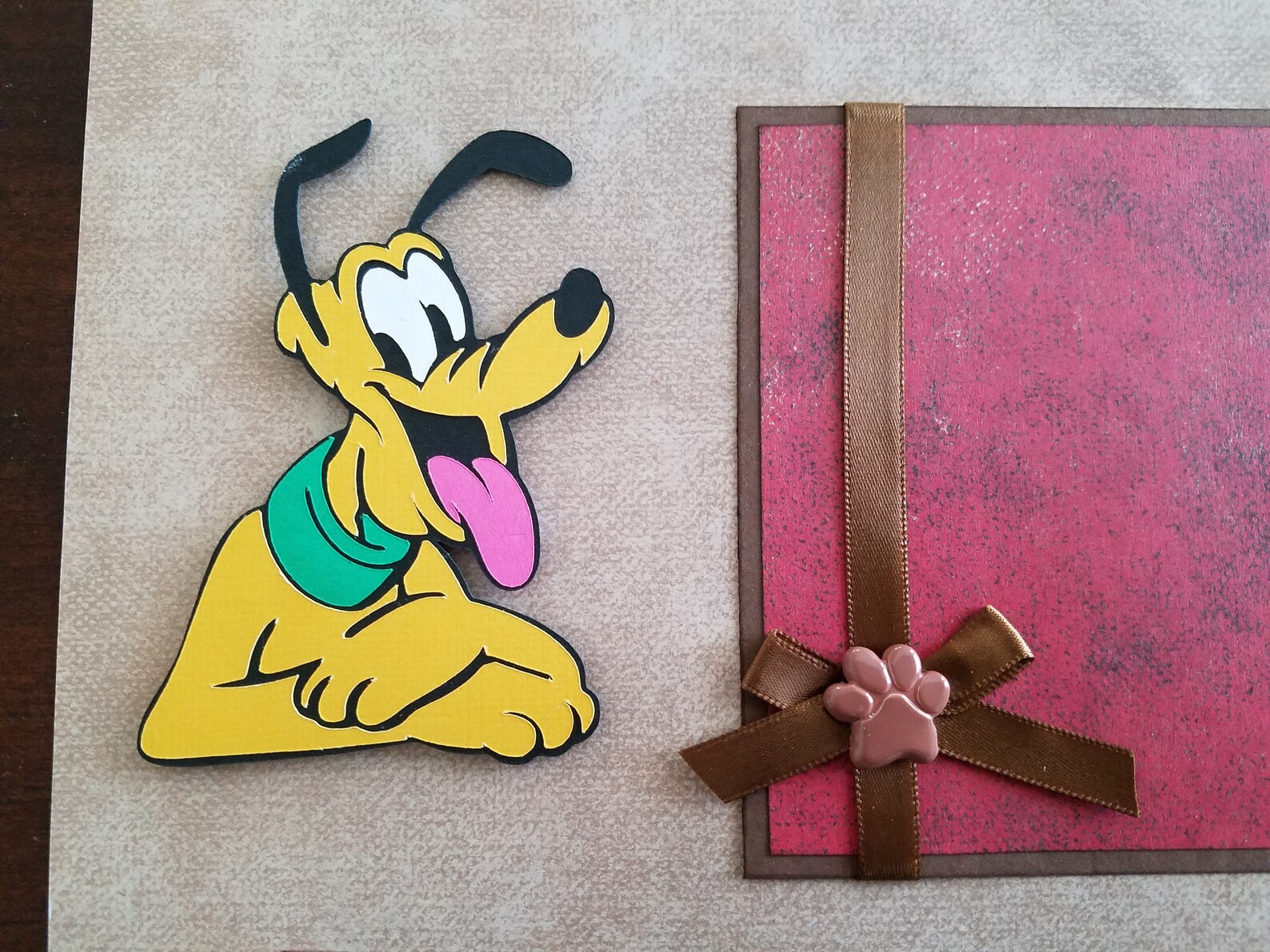 Disney Pluto Scrapbook Premade Layout 2 Page 12x12 Dog Themed Scrapbook ...