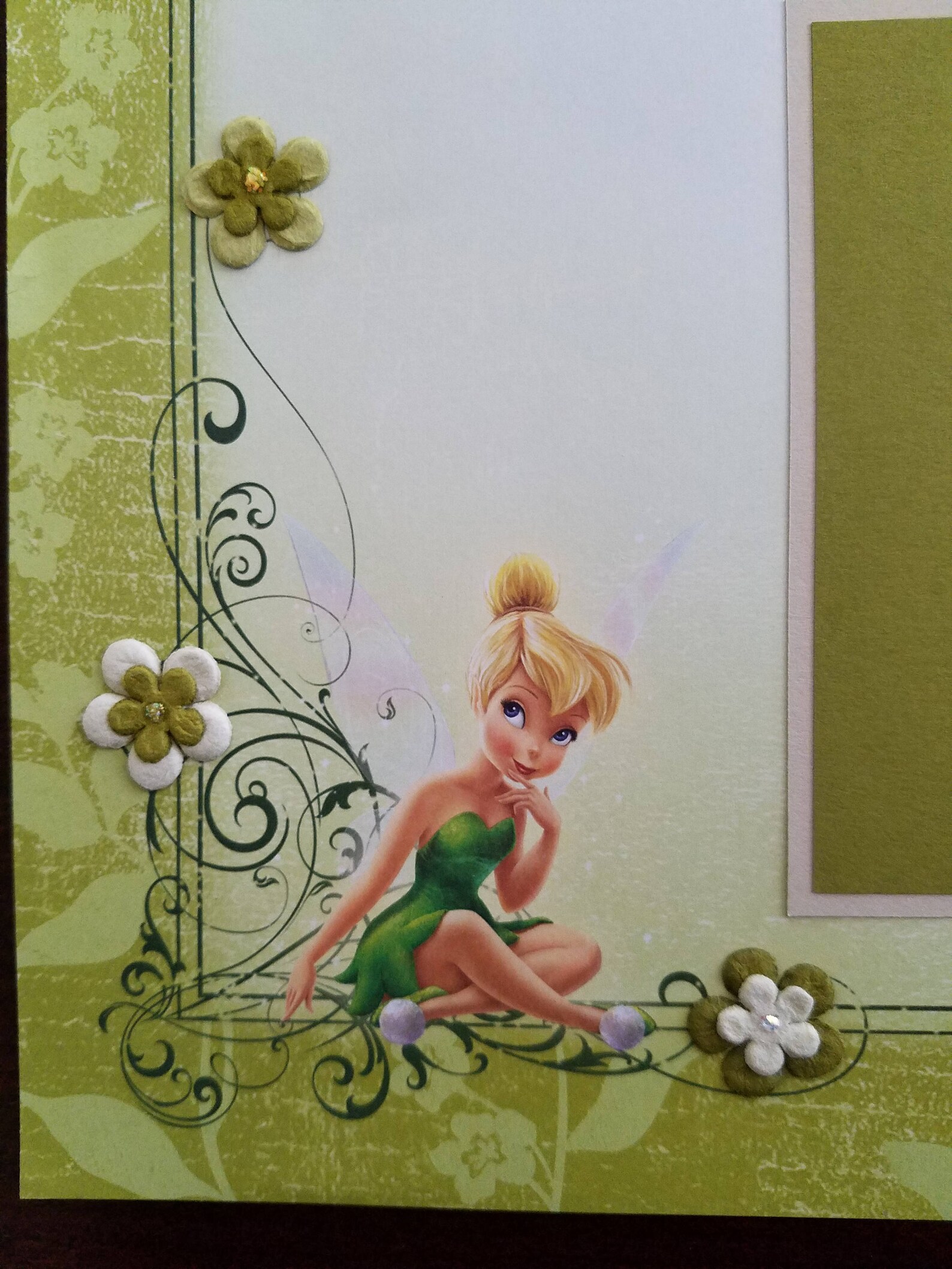 Disney Fairies Tinkerbell Premade Scrapbook Layout 1 Page - Etsy