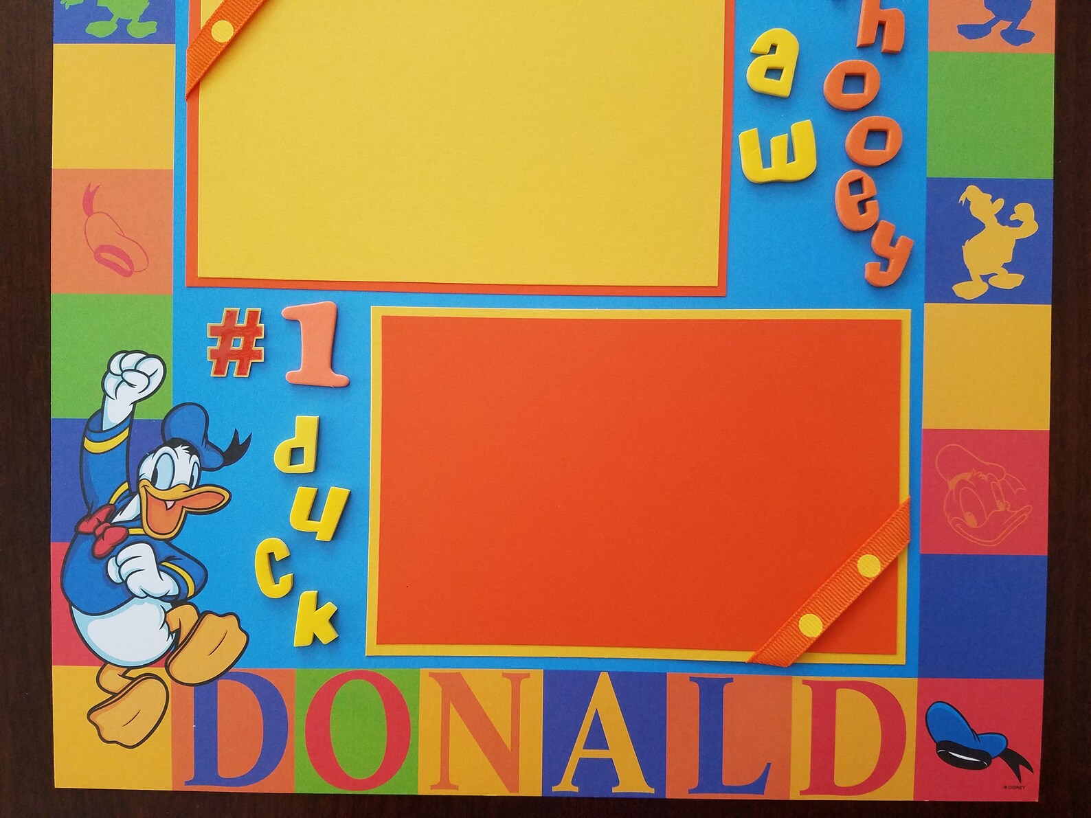 Disney Donald Duck Scrapbook Layout 1 Page 12x12 - Etsy Singapore