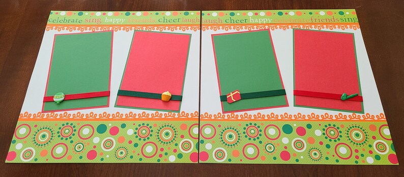 Celebrate Party Themed Scrapbook Layout 2 Pages - Etsy