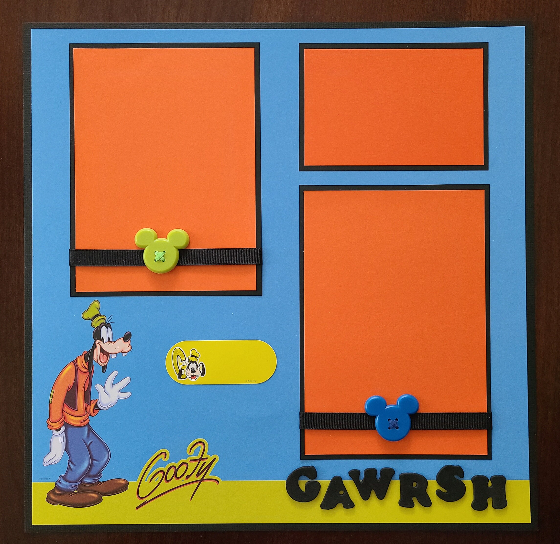 Disney Goofy Premade Scrapbook Page 1 Page 12x12 | Etsy