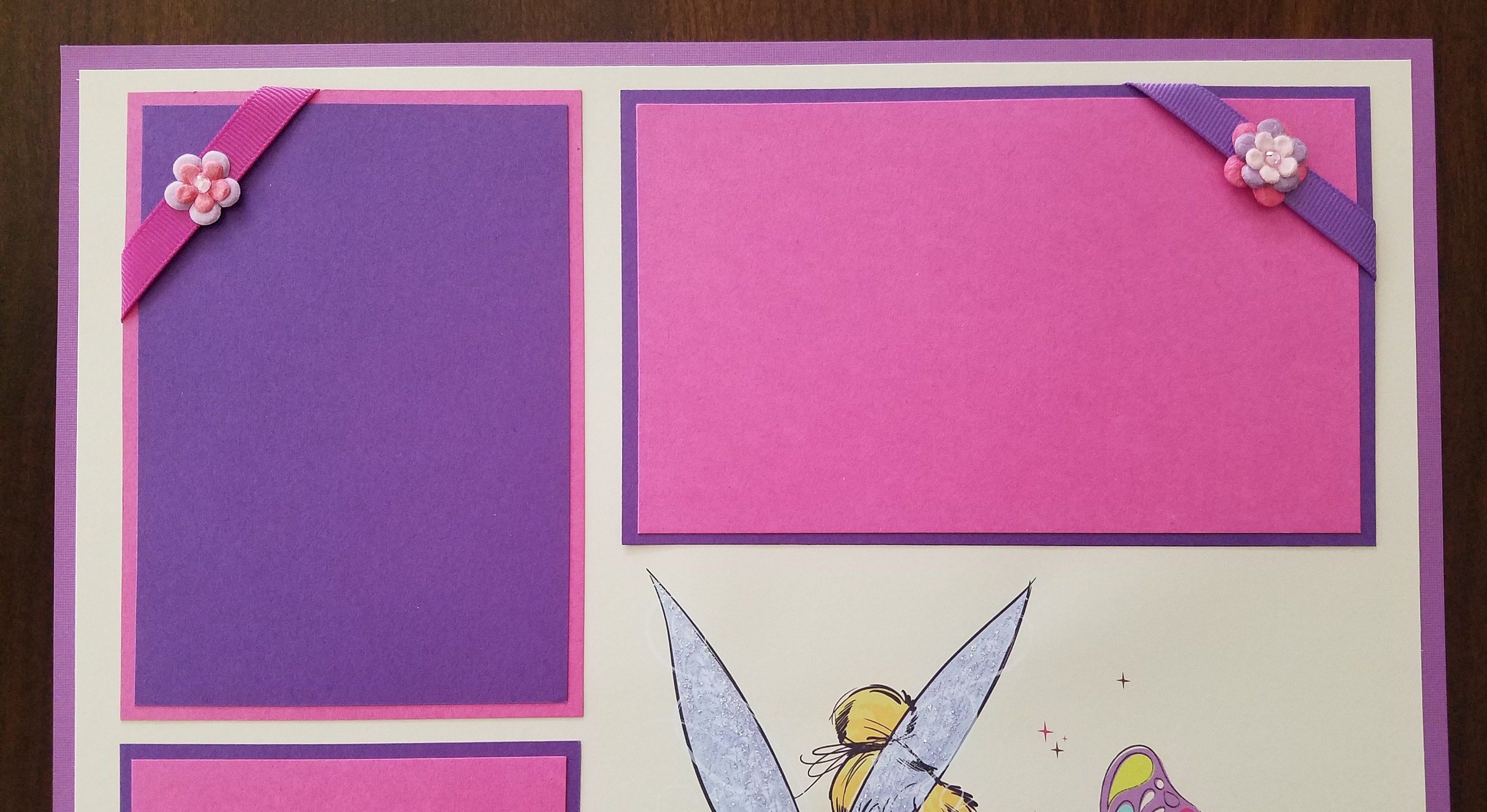 Disney Tinker Bell Scrapbook Layout 1 Page 12x12 Premade Fairies ...