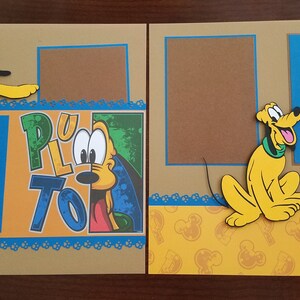 Disney Pluto Scrapbook Layout 2 Page 12"x12" Premade Dog Themed ...