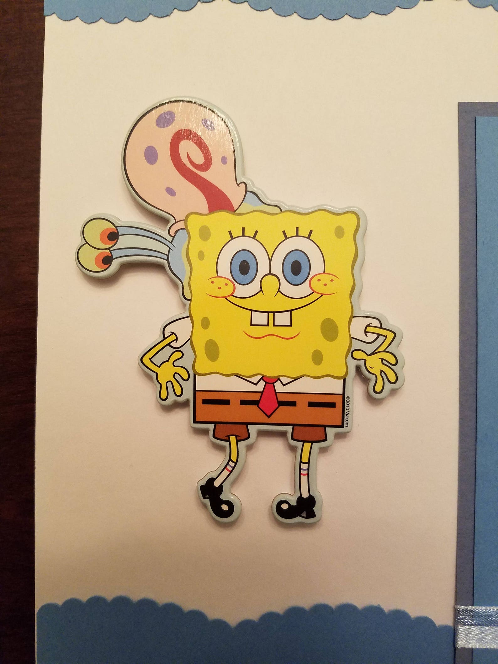 Spongebob Squarepants Premade Scrapbook Layout 2 Pages 12" X 12" Shadow ...