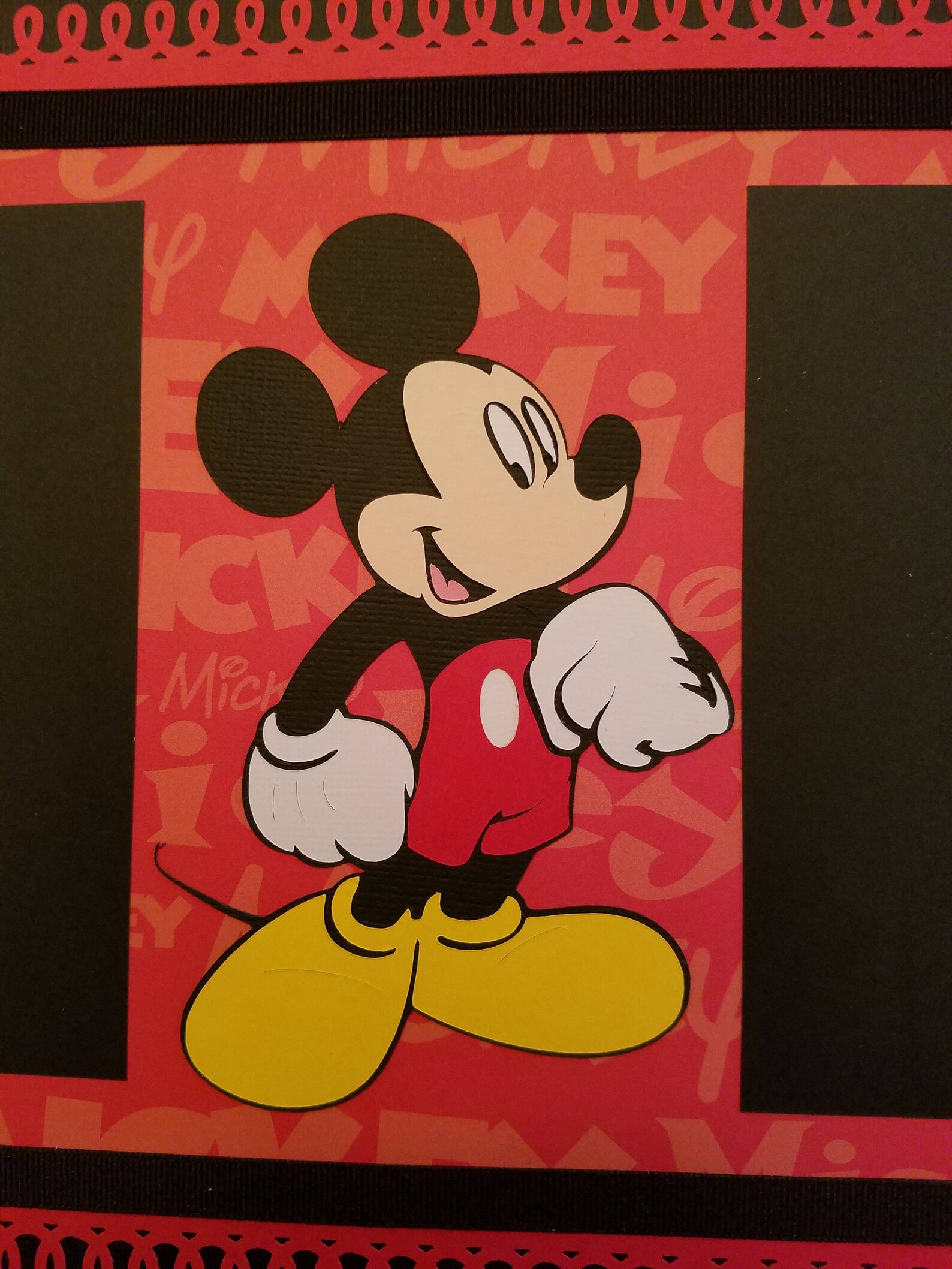 Disney Mickey Mouse Premade Scrapbook Layout 1 Page 12x12 Add to Shadow ...