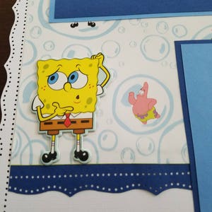 SpongeBob SquarePants Scrapbook Layout 2 page 12 x 12 Premade Pages ...