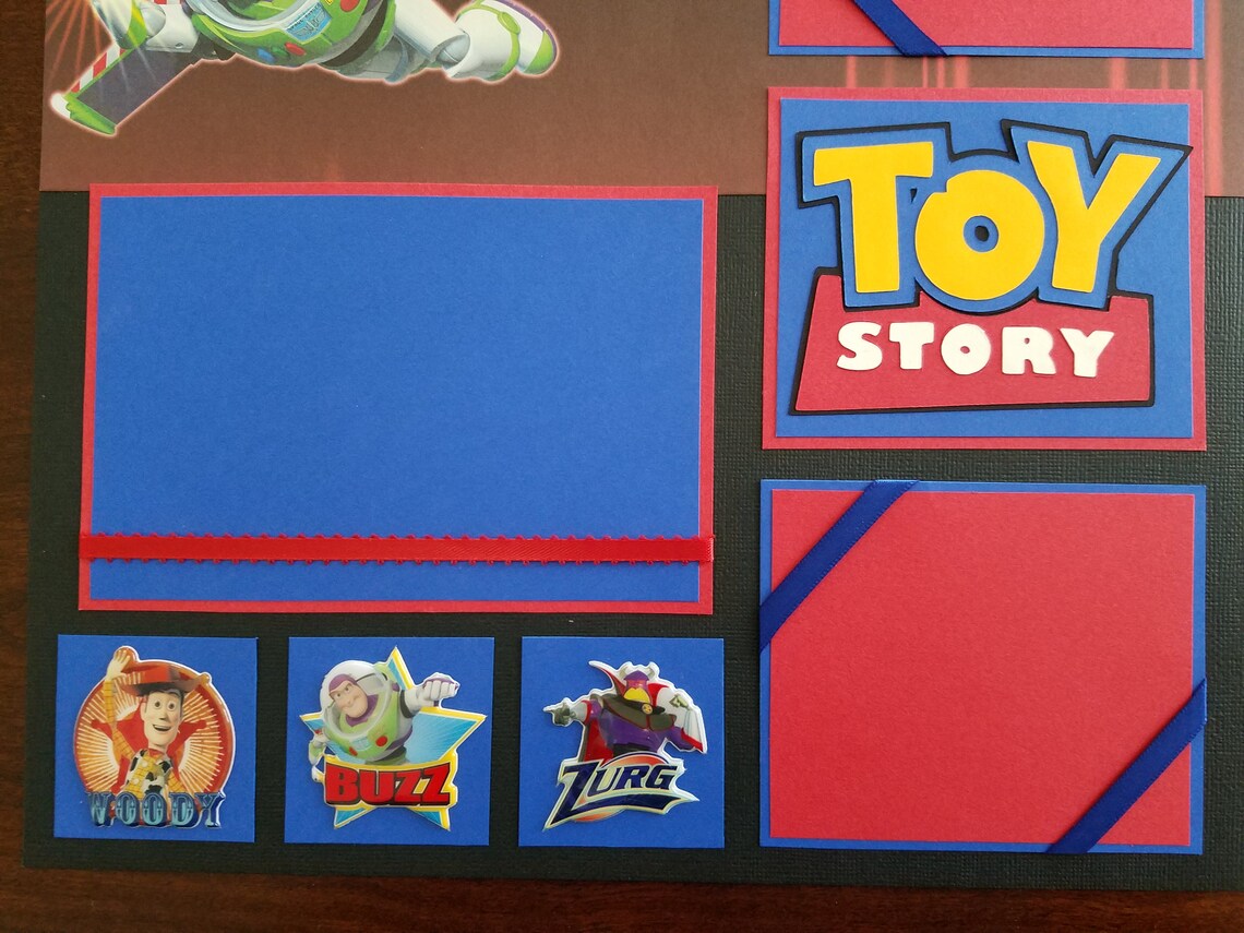 Disney Pixar Toy Story Scrapbook Layout 2 Page 12 X 12 Premade ...