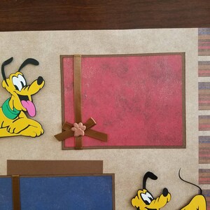 Disney Pluto Scrapbook Premade Layout 2 Page 12x12 Dog Themed Scrapbook ...