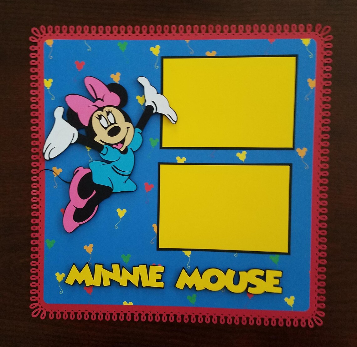 Disney Minnie Mouse Scrapbook Layout 1 Page 12x12 Premade Page ...