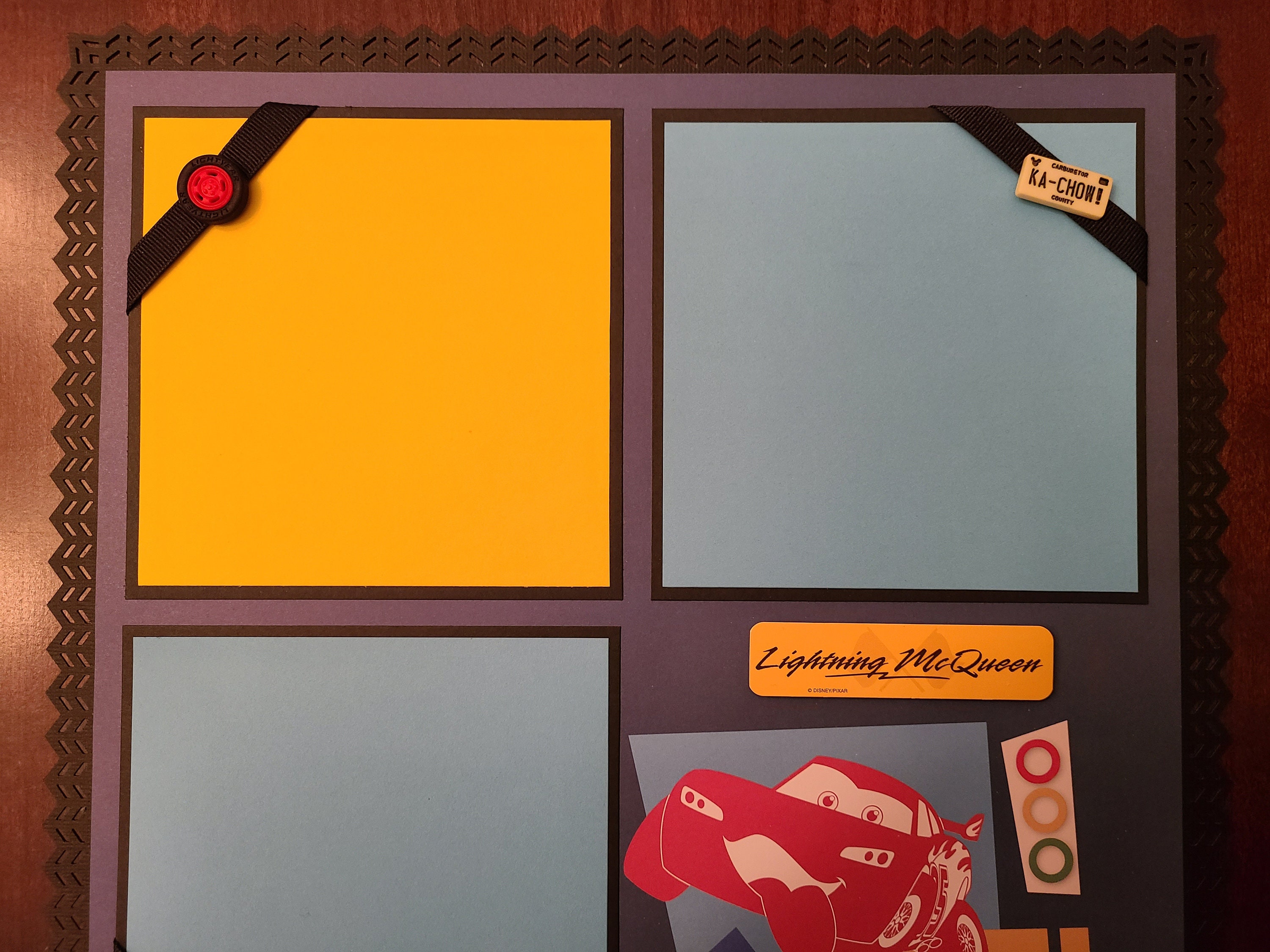 Disney Pixar Cars Premade Scrapbook Layout 1 Page 12x12 beep Happy Ft ...