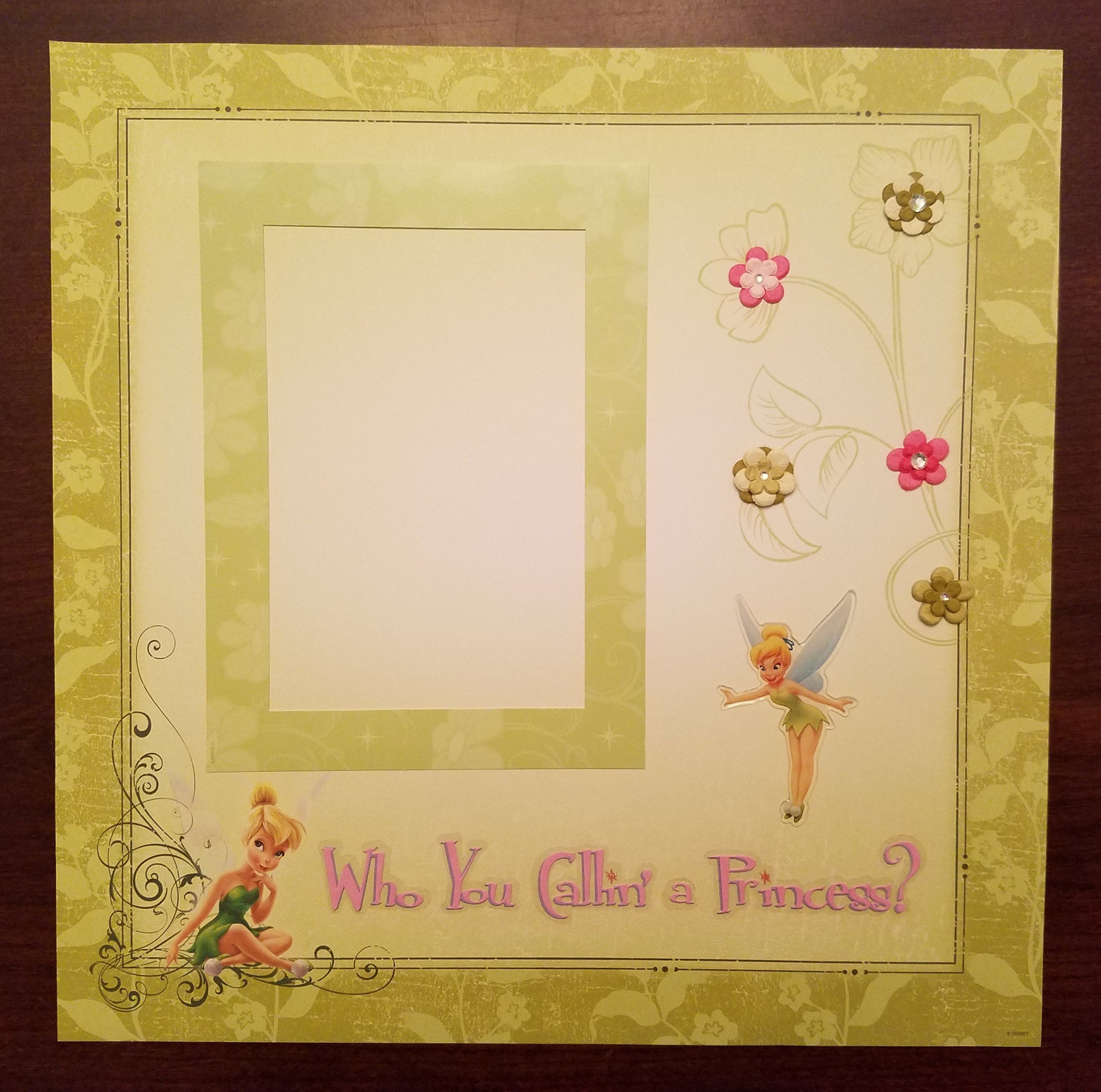 Craft Supplies & Tools Paper Disney Tinker Bell Premade Scrapbook ...