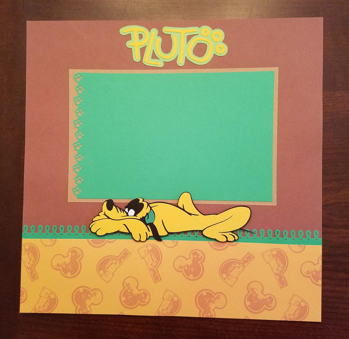 Disney Pluto Scrapbook Premade Layout 2 Page 12"x12" Dog Themed ...