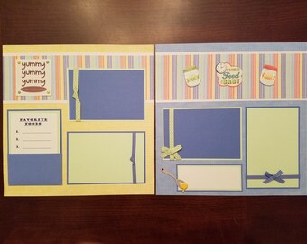 Baby First Scrapbook Layout - Etsy