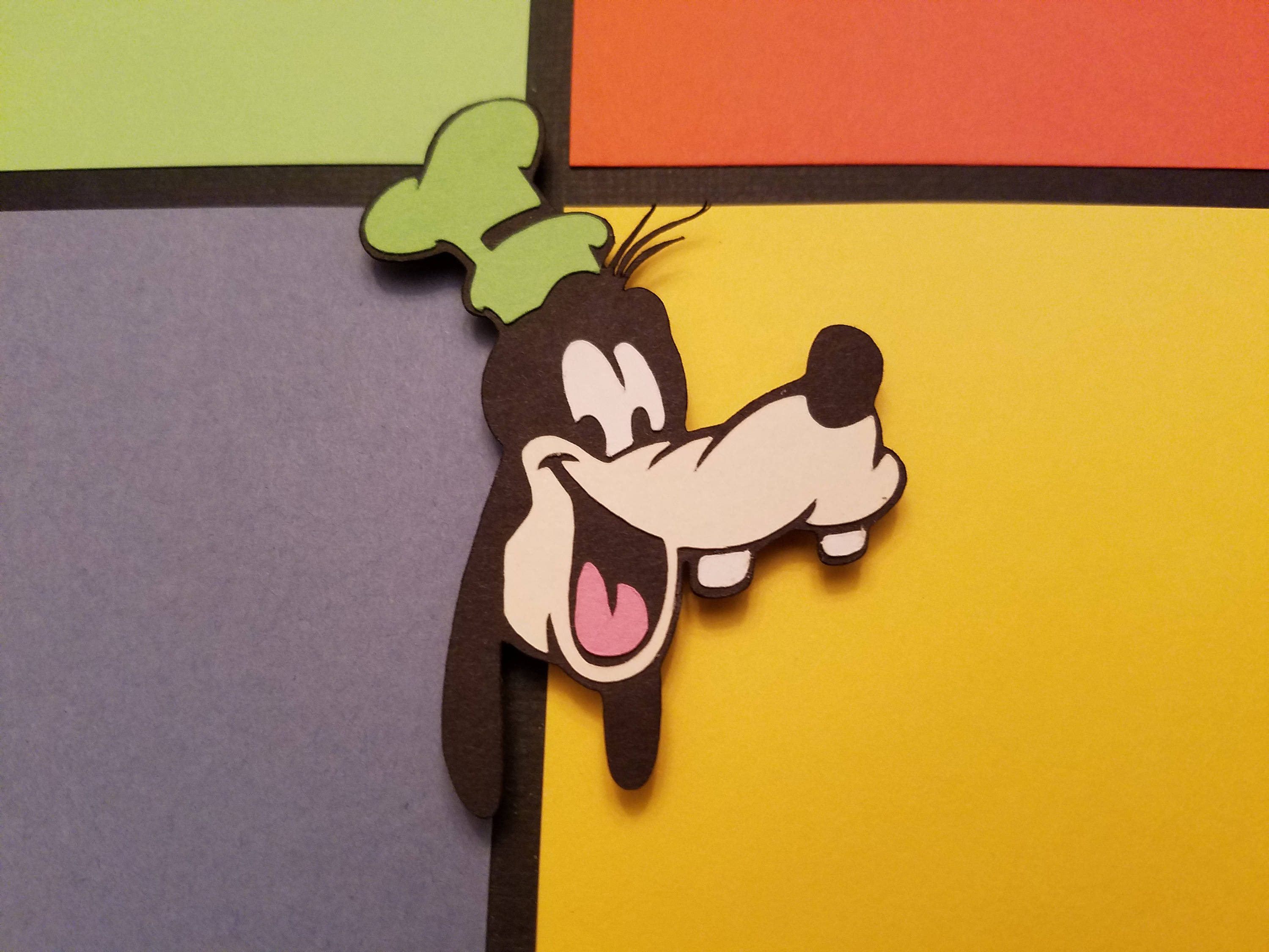 Disney Goofy Scrapbook Layout Premade 2 Page 12x12 Disneyland Scrapbook ...