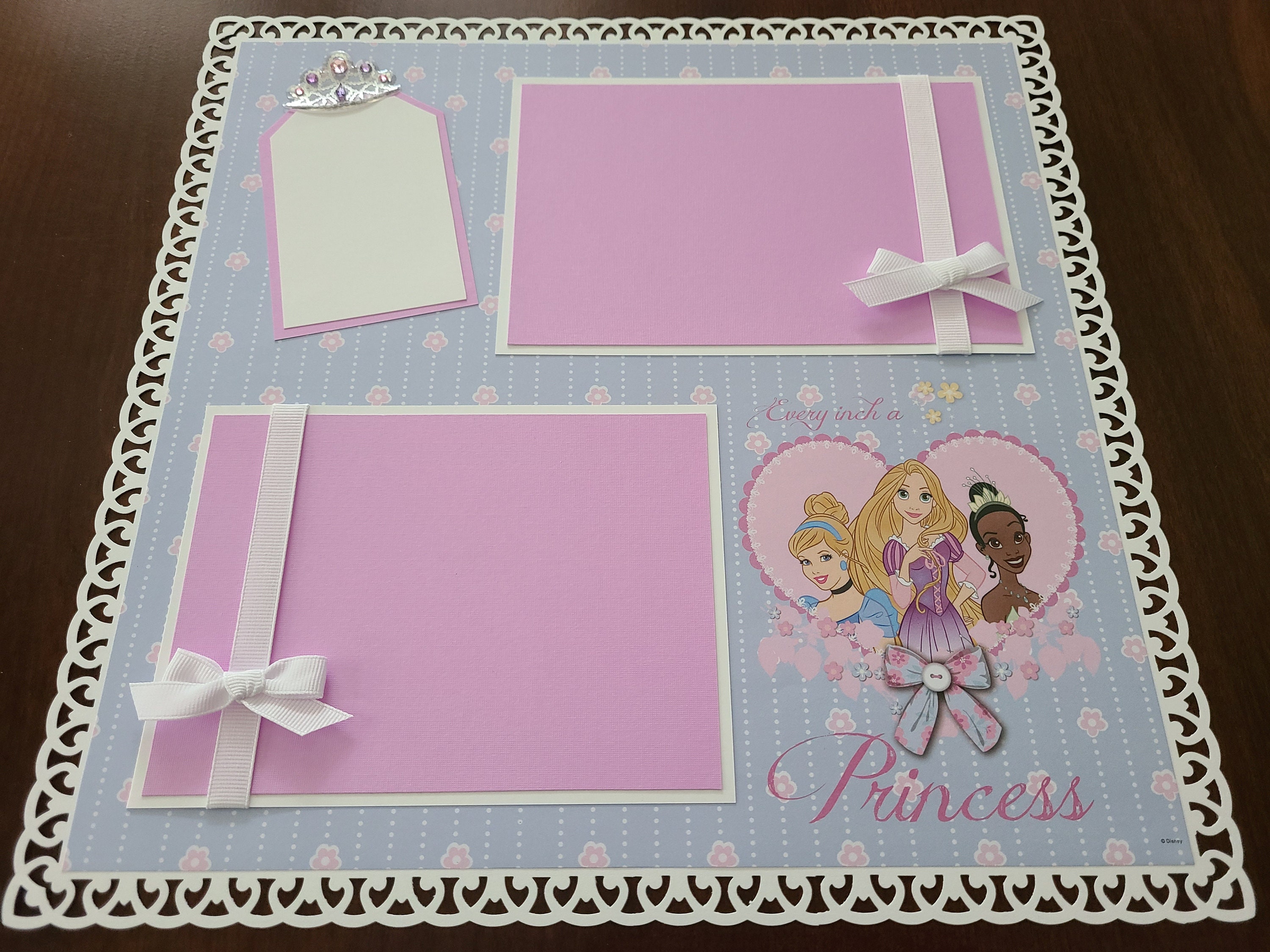Disney Princesses Scrapbook Page 12 x 12 Layout | Etsy