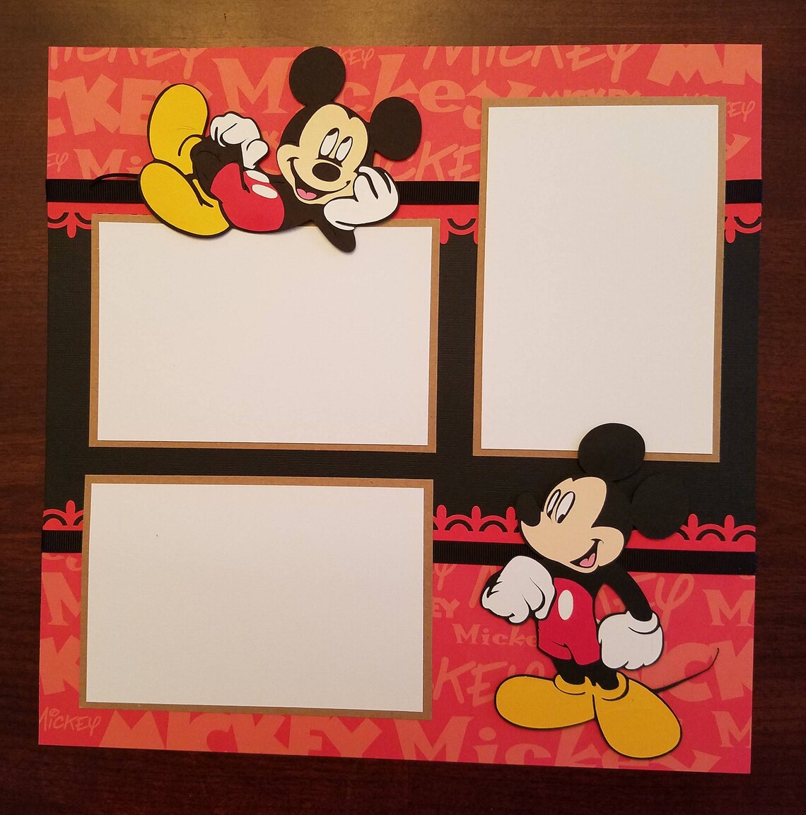 Disney Mickey Mouse 2 Page 12x12 Premade Scrapbook - Etsy