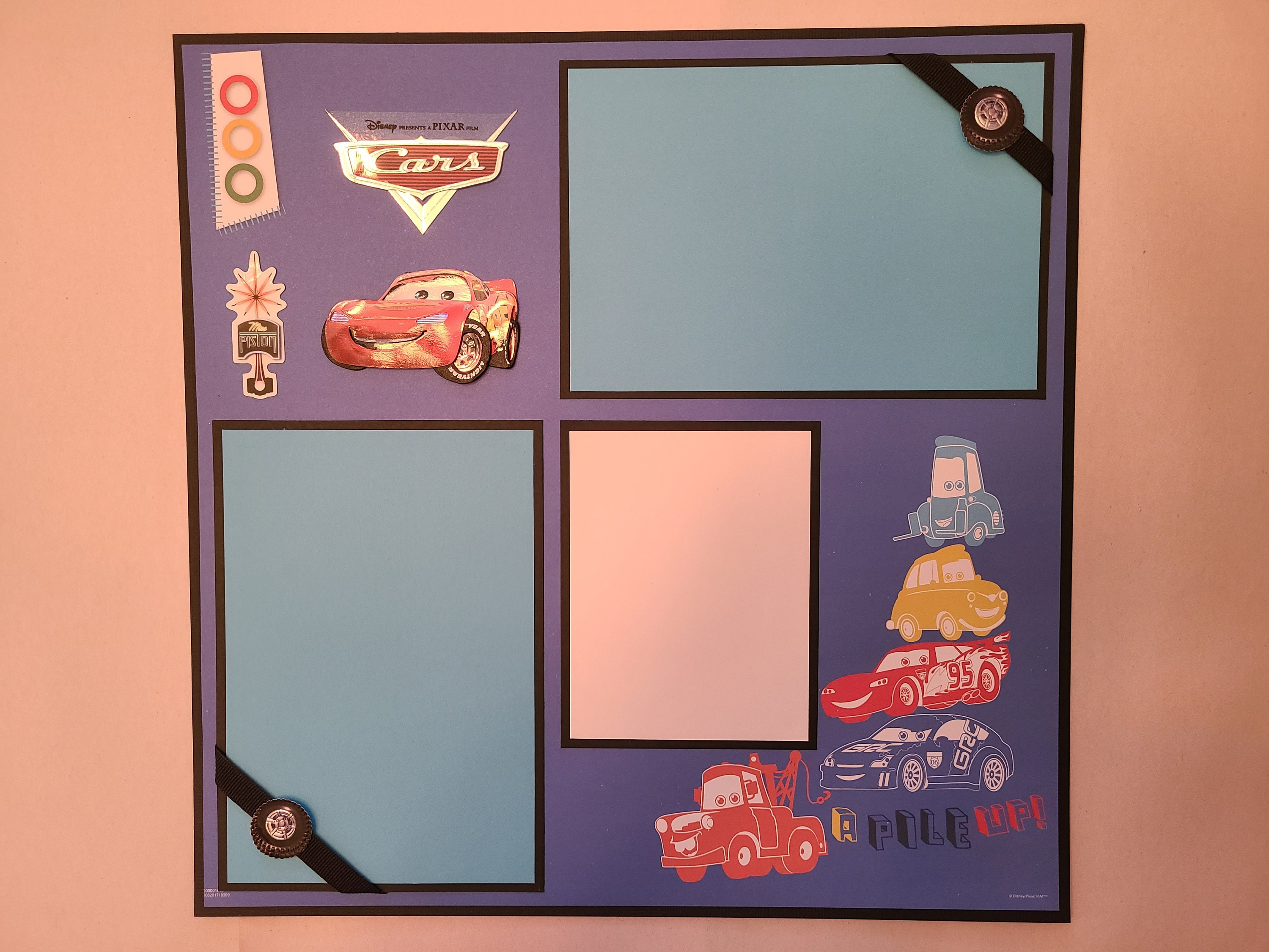 Disney Pixar Cars Premade Scrapbook Layout 1 Page 12x12 Tow Mater ...