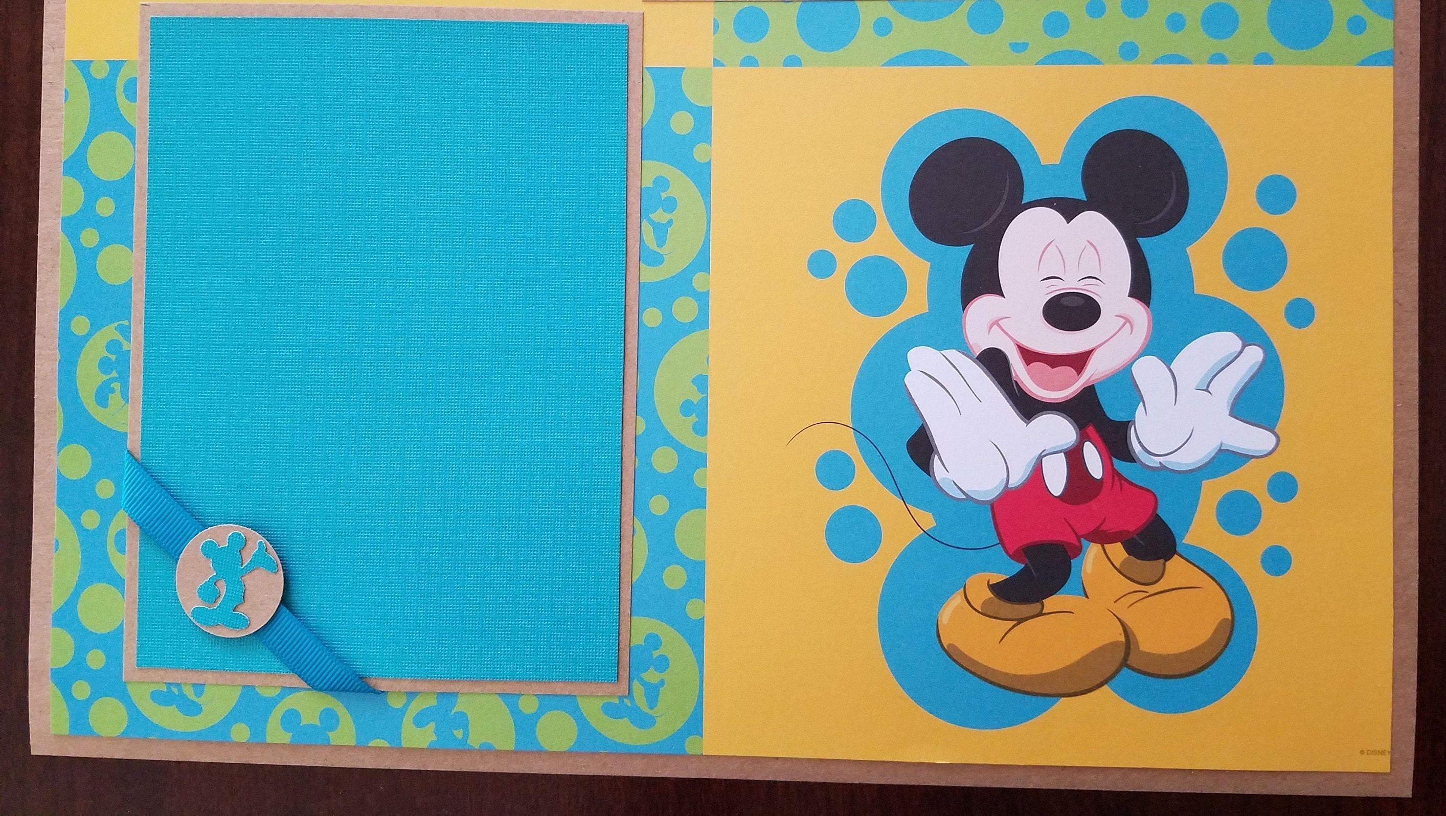 Disney Mickey Mouse Scrapbook Layout 1 Page 12x12 Etsy