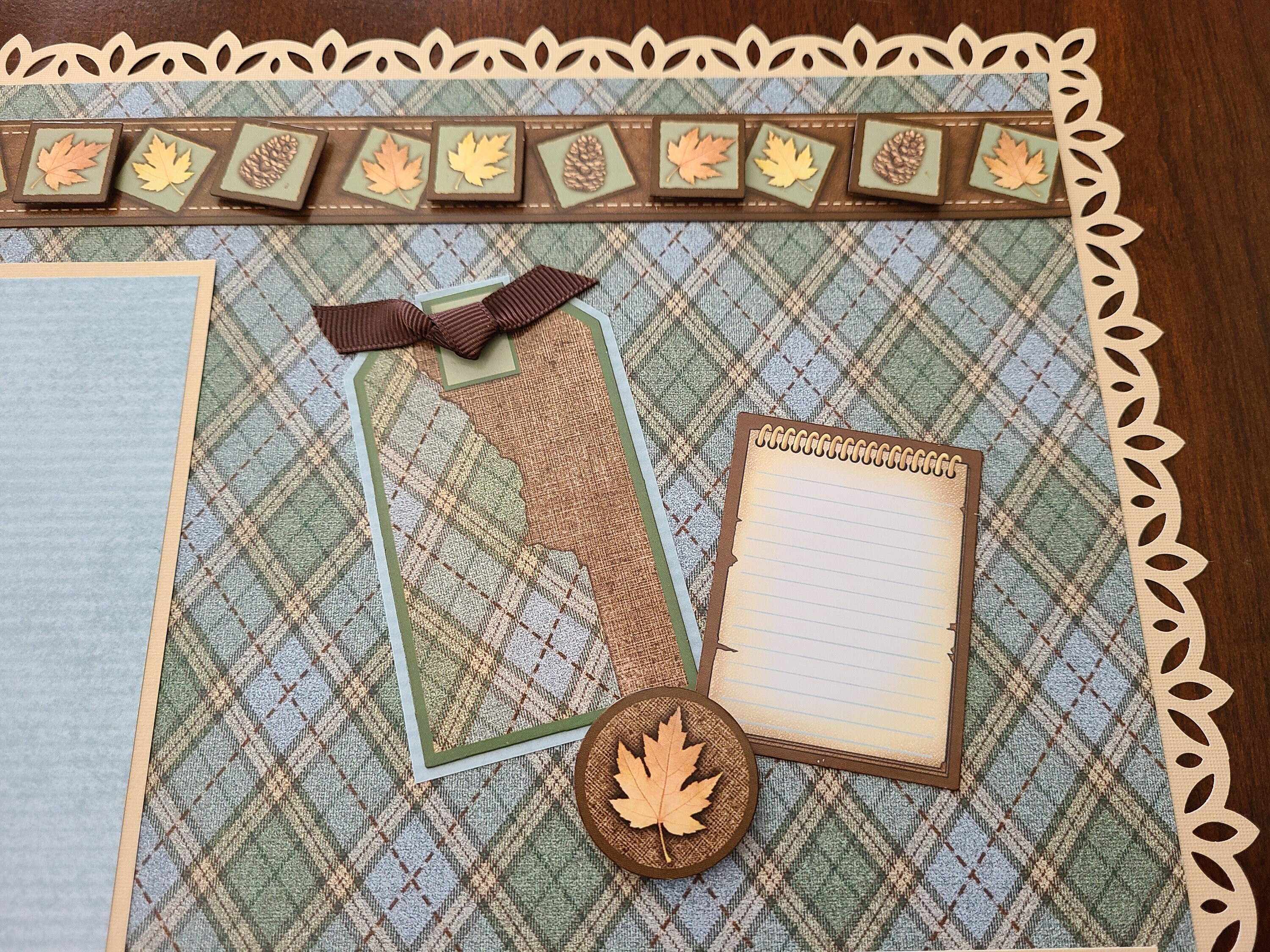 Nature Great Outdoors Scrapbook Layout 2 Page 12x12 Hiking, Camping ...