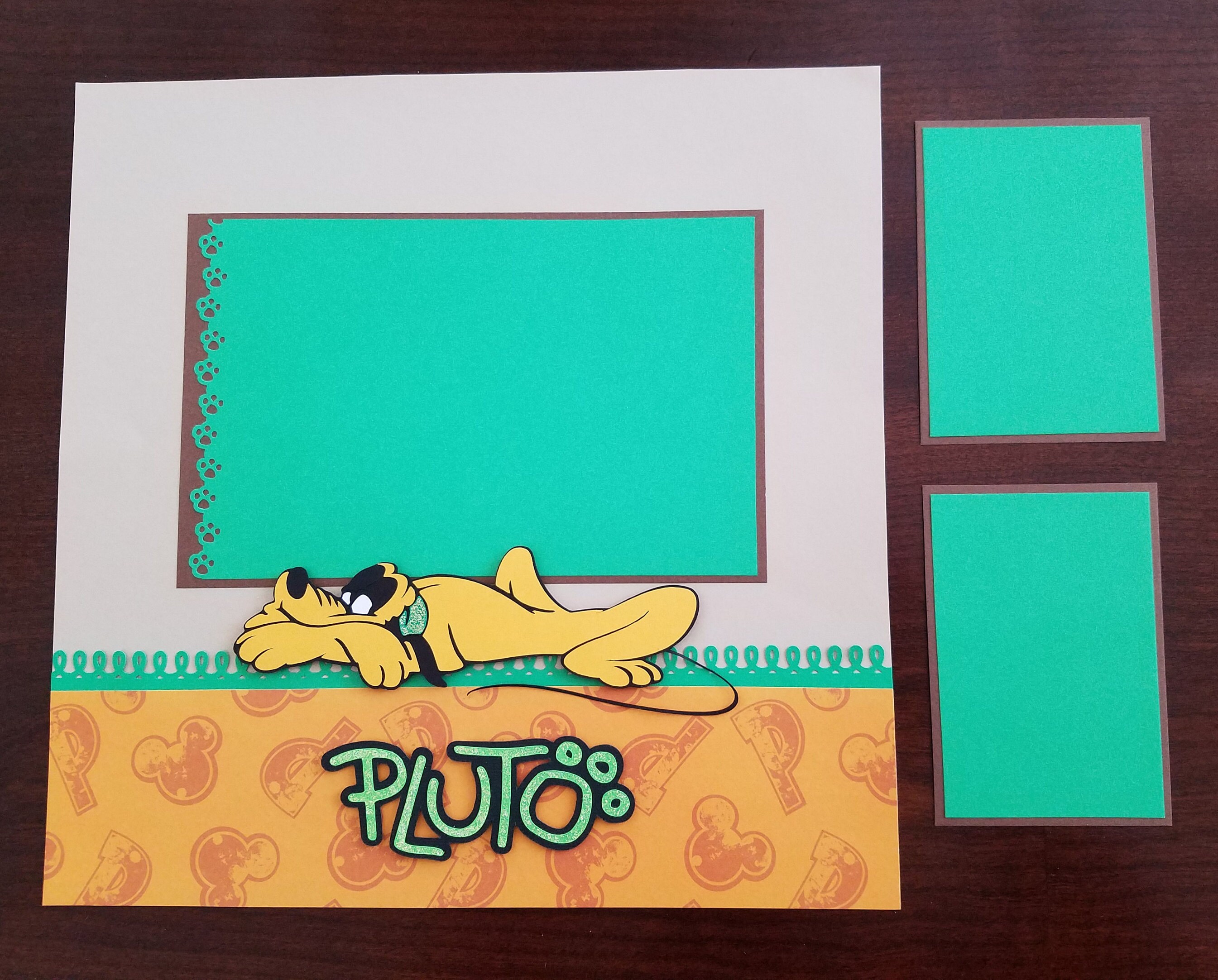 Disney Pluto Scrapbook Layout 1 Page 12x12 Dog Pet - Etsy