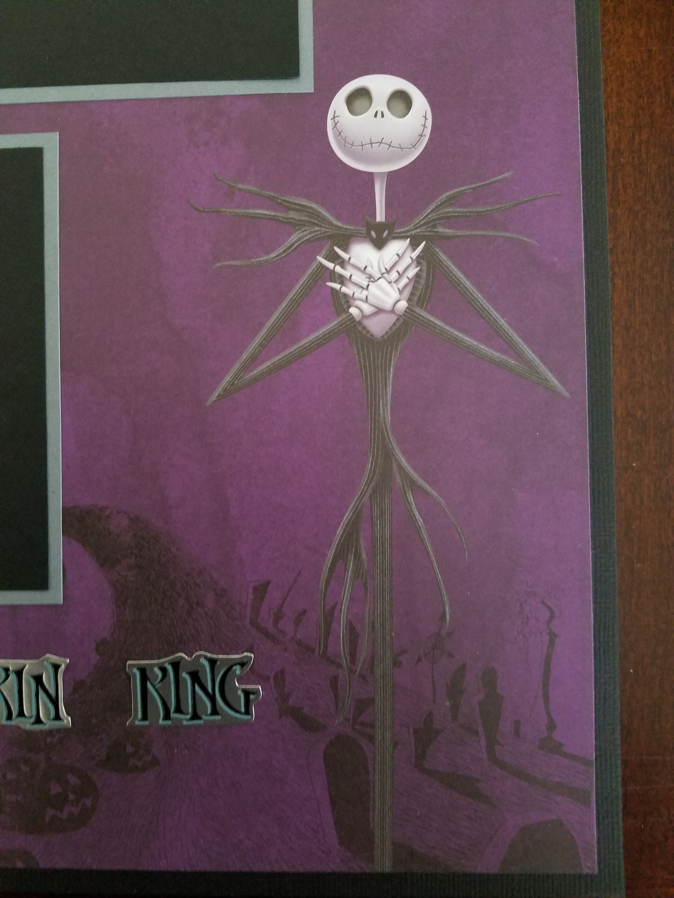 Disney Purple Nightmare Before Christmas Scrapbook Layout 1 - Etsy