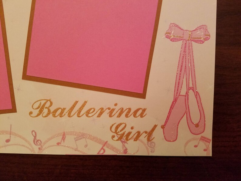 Ballet 2 Page 12"x12" Dance Premade Scrapbook Layout "ballerina Girl ...
