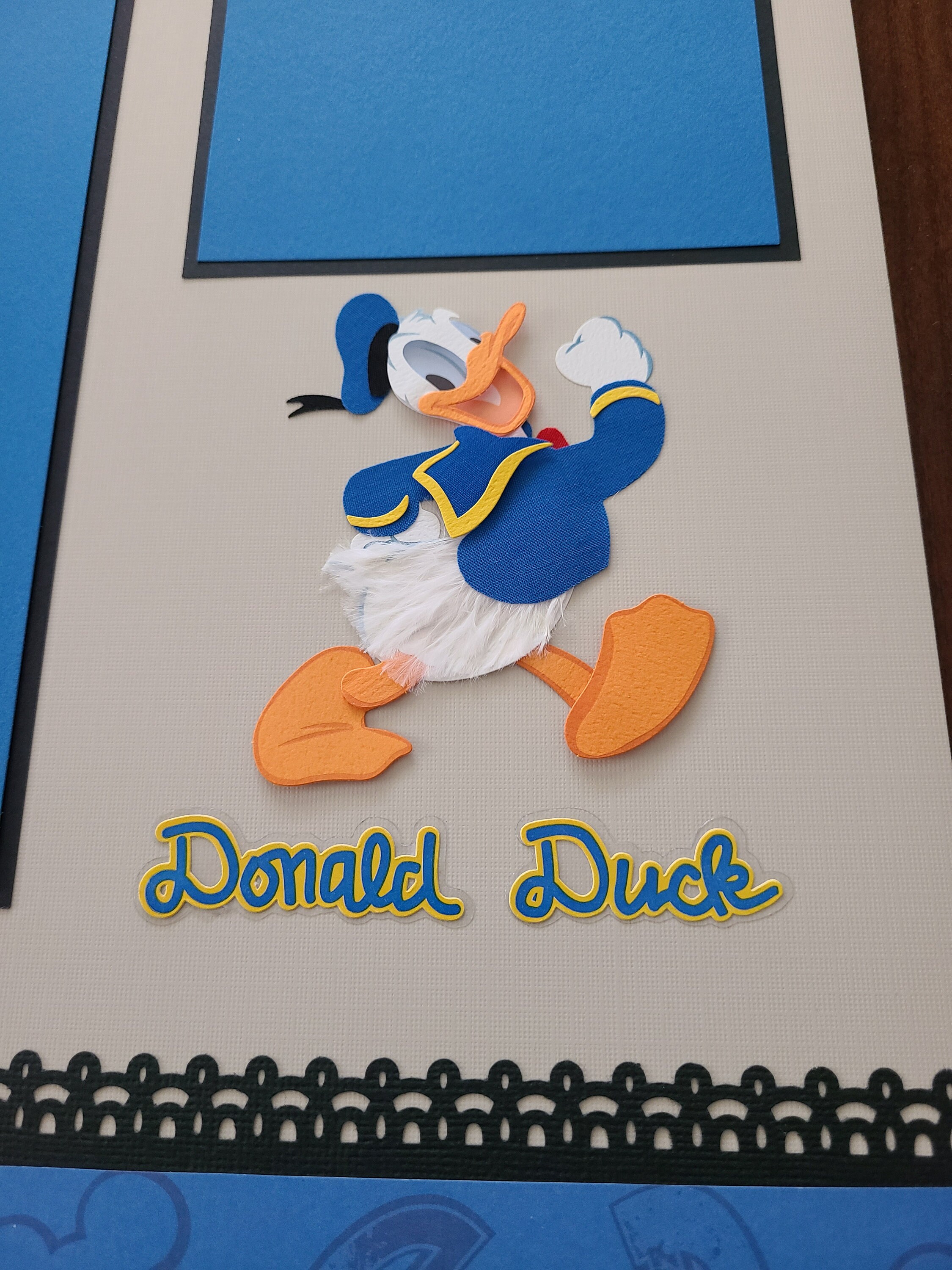 Disney Donald Duck Premade Scrapbook Layout 2 Page - Etsy
