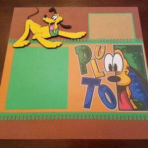 Disney Pluto Scrapbook Premade Layout 2 Page 12"x12" Dog Themed ...