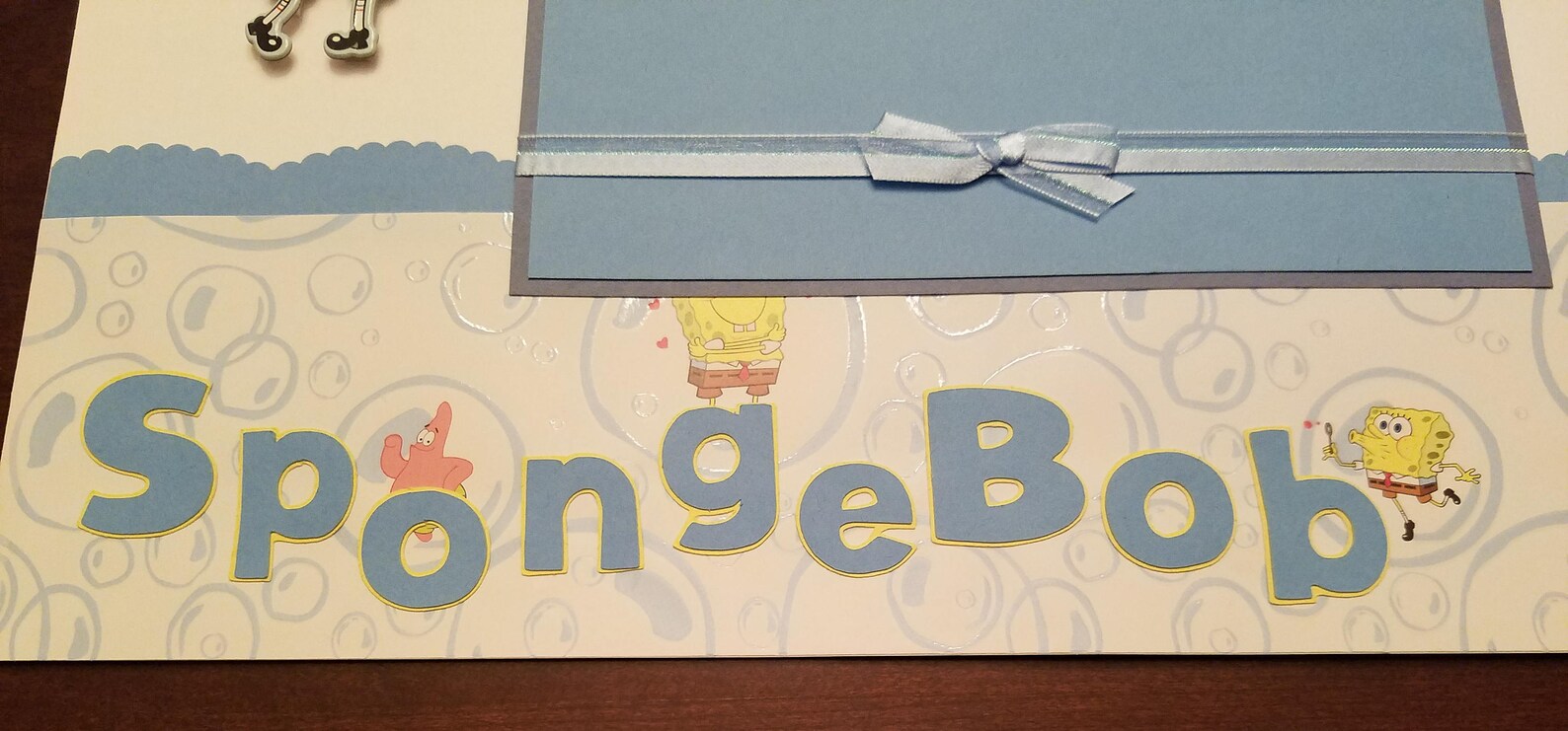 Spongebob Squarepants Premade Scrapbook Layout 2 Pages 12 X 12 Shadow ...