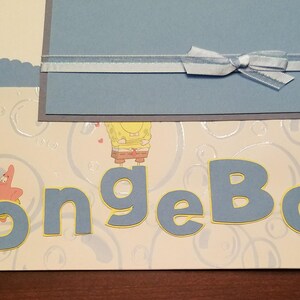 Spongebob Squarepants Premade Scrapbook Layout 2 Pages 12" X 12" Shadow ...
