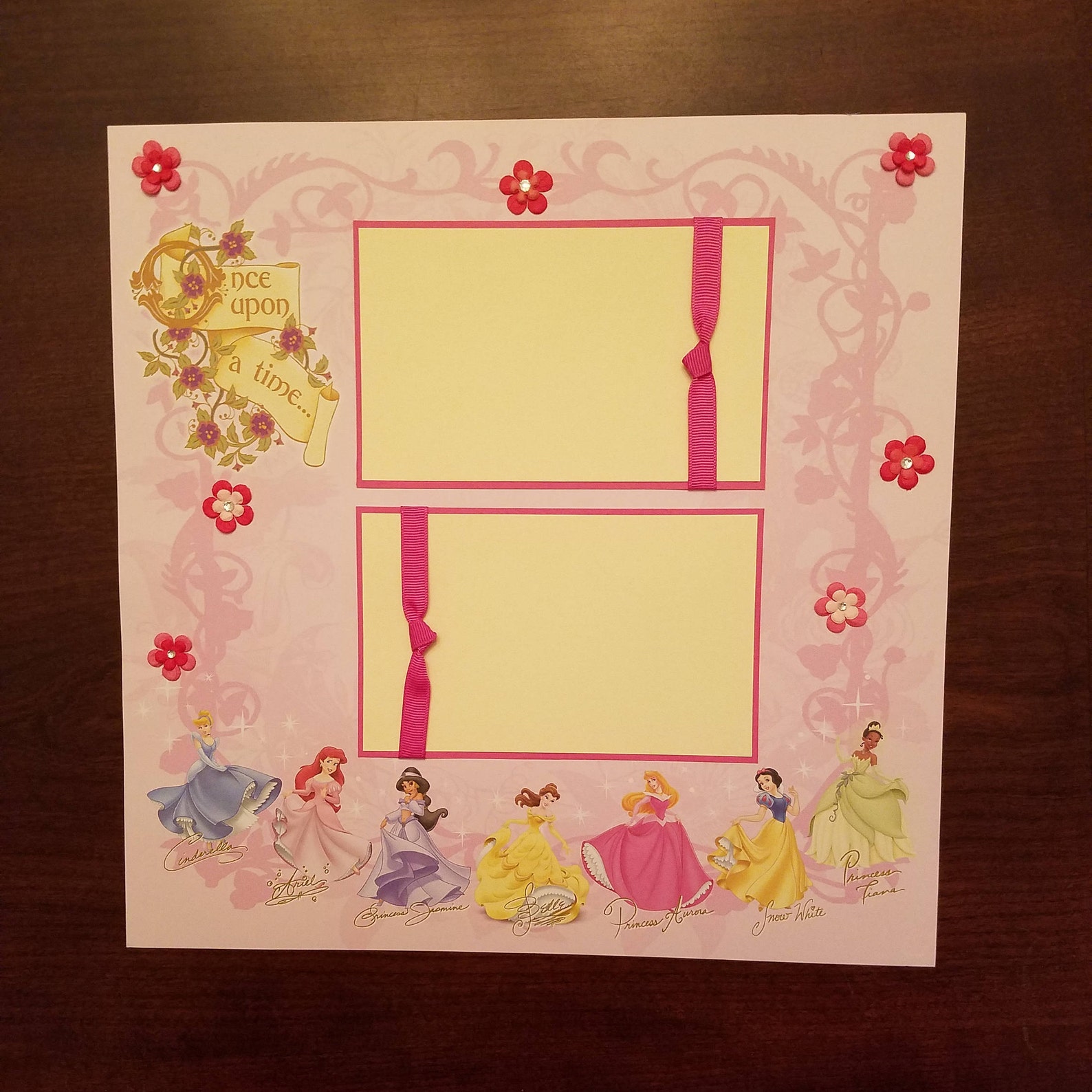 Disney Princesses 1 Page Premade Scrapbook Layout 12 X - Etsy