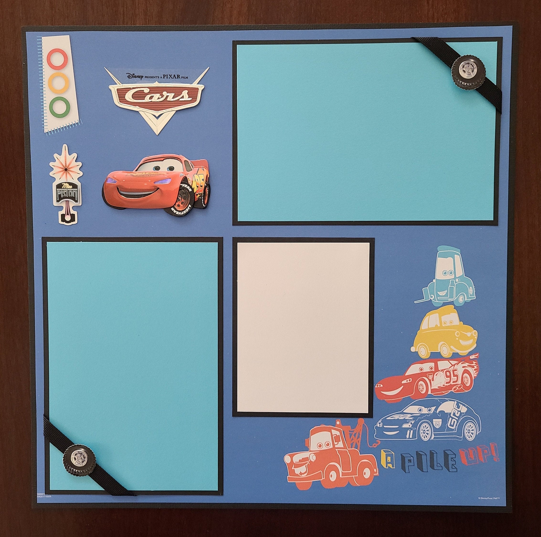 Disney Pixar Cars Premade Scrapbook Layout 1 Page 12"x12" Tow Mater ...