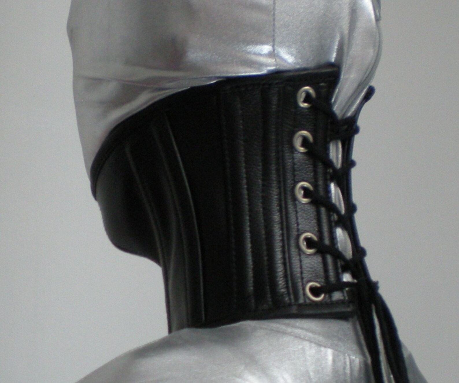 Real Cow Leather Overchin Neck Corset - Etsy