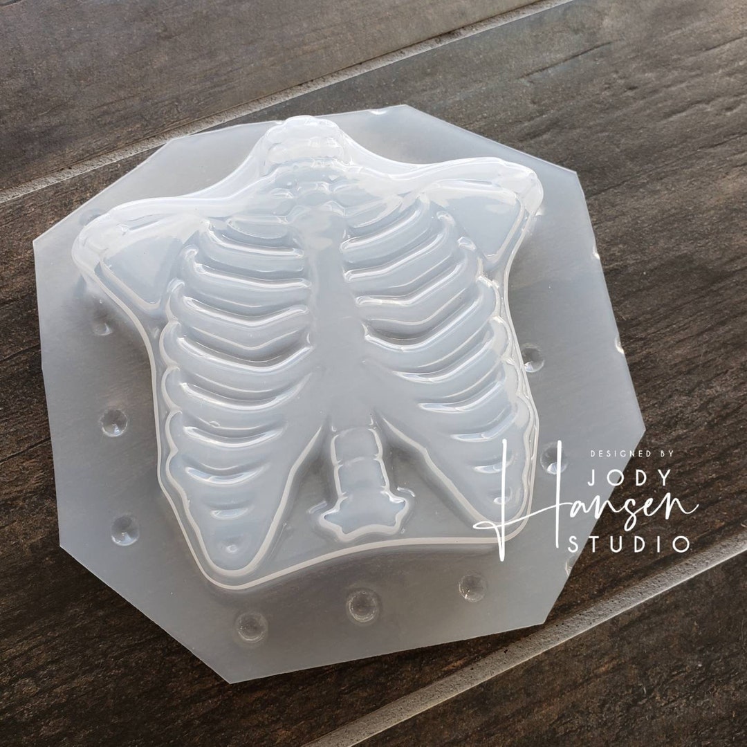 Skeleton Ribs Mold | Bath Bomb Mold | Soap Mold | Wax Mold | Plastic ...