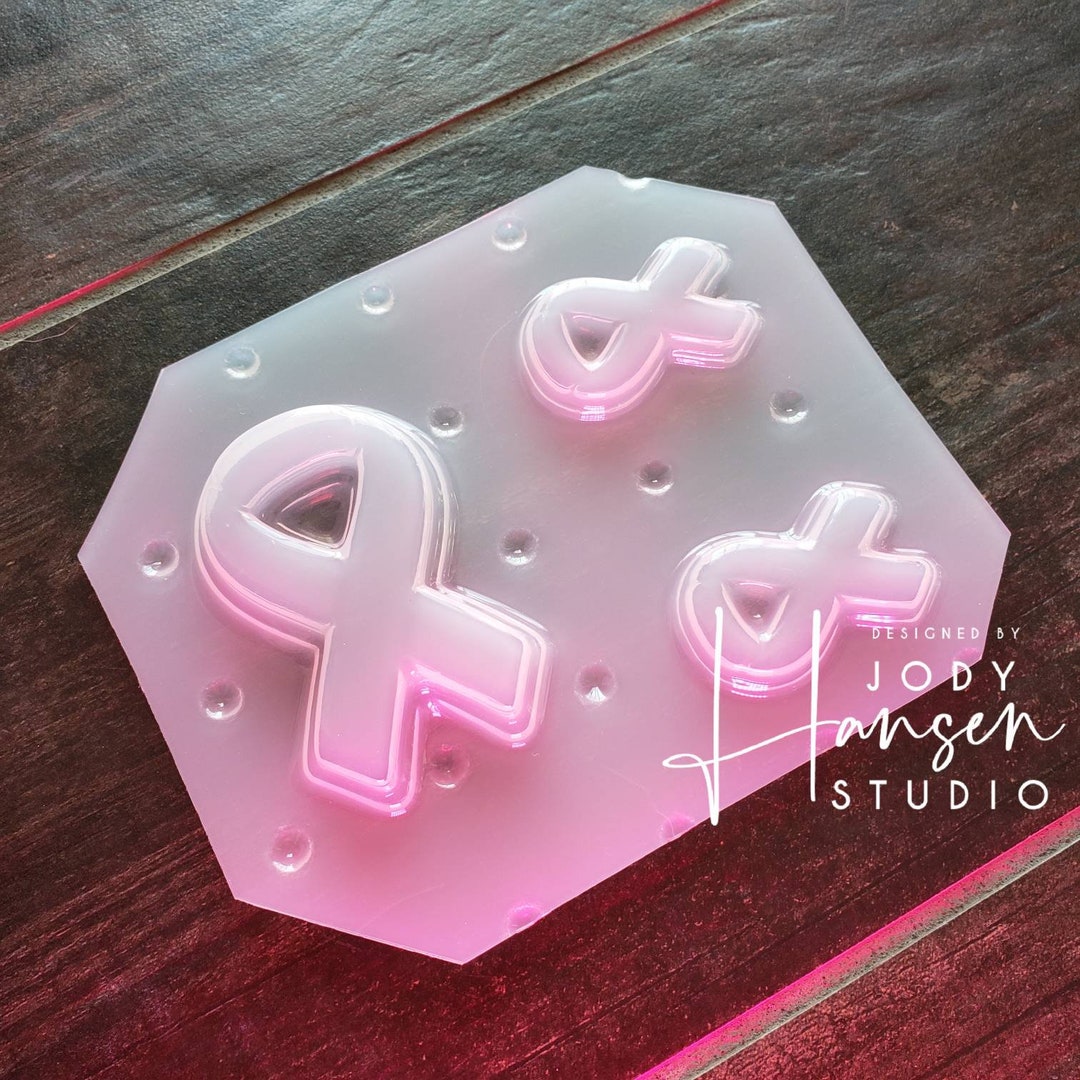 Cancer Ribbon Pallet Mold | Small Mold | Soap Mold | Wax Mold | Resin ...