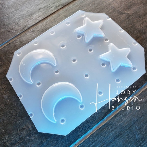 Moon and Stars Mold - Etsy
