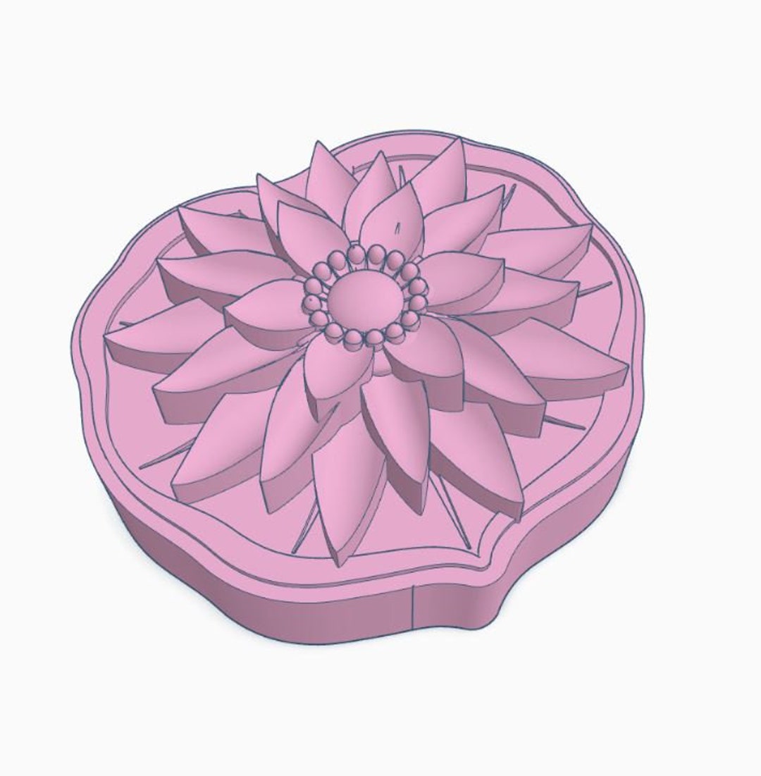 Water Lily Mold | Bath Bomb Mold | Soap Mold | Wax Mold | Plastic Mold ...
