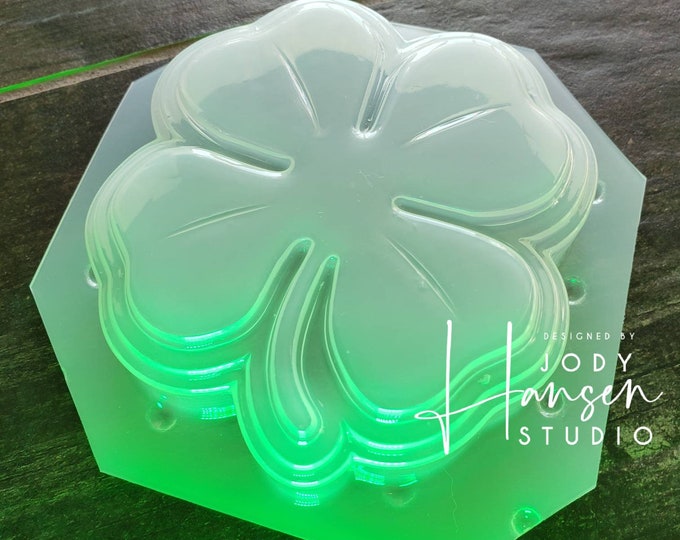 Four Leaf Clover Plastic Mold or Silicone Mold, Bath Bomb Mold, Soap ...