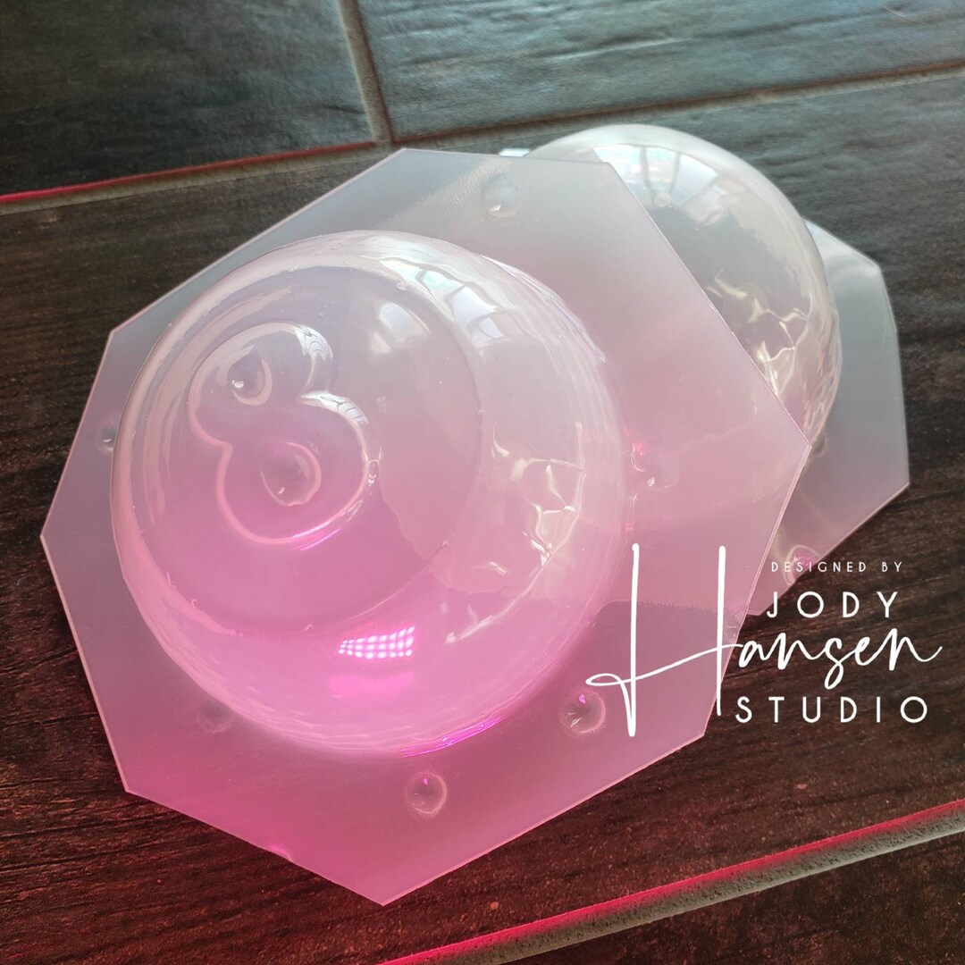 8 Ball Mold Set | Bath Bomb Mold | Soap Mold | Wax Mold | Plastic Mold ...