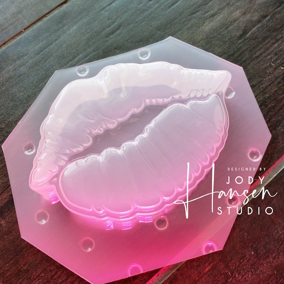 Molde de beso de lápiz labial / Molde de bomba de baño / Molde | Etsy ...
