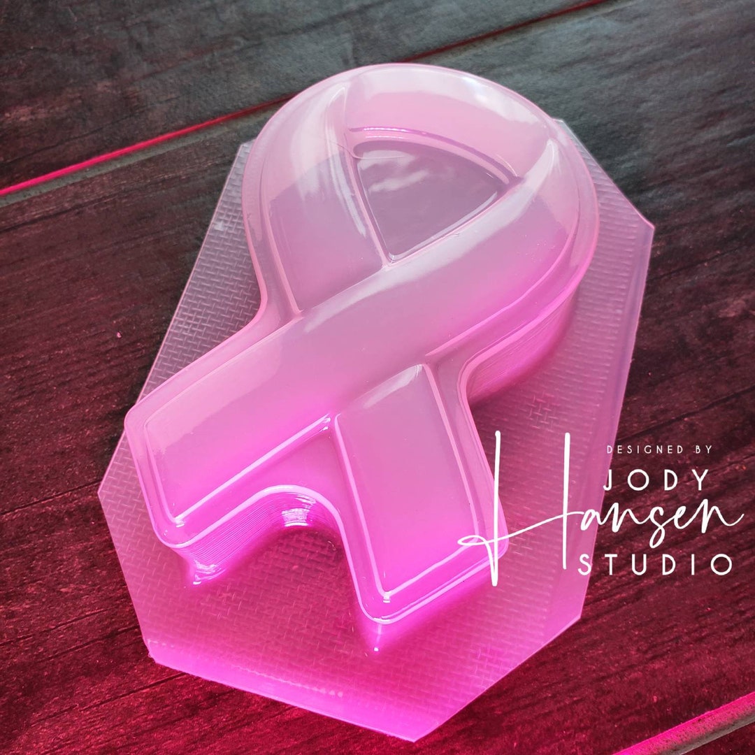 Cancer Ribbon Mold | Bath Bomb Mold | Soap Mold | Wax Mold | Plastic ...