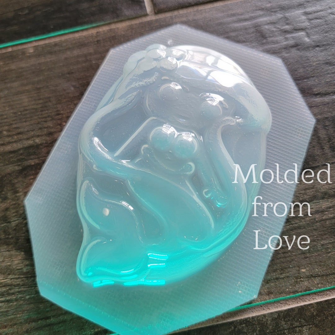 MFL Cute Mermaid Mold Bath Bomb Mold Soap Mold Wax Mold Plastic Mold ...