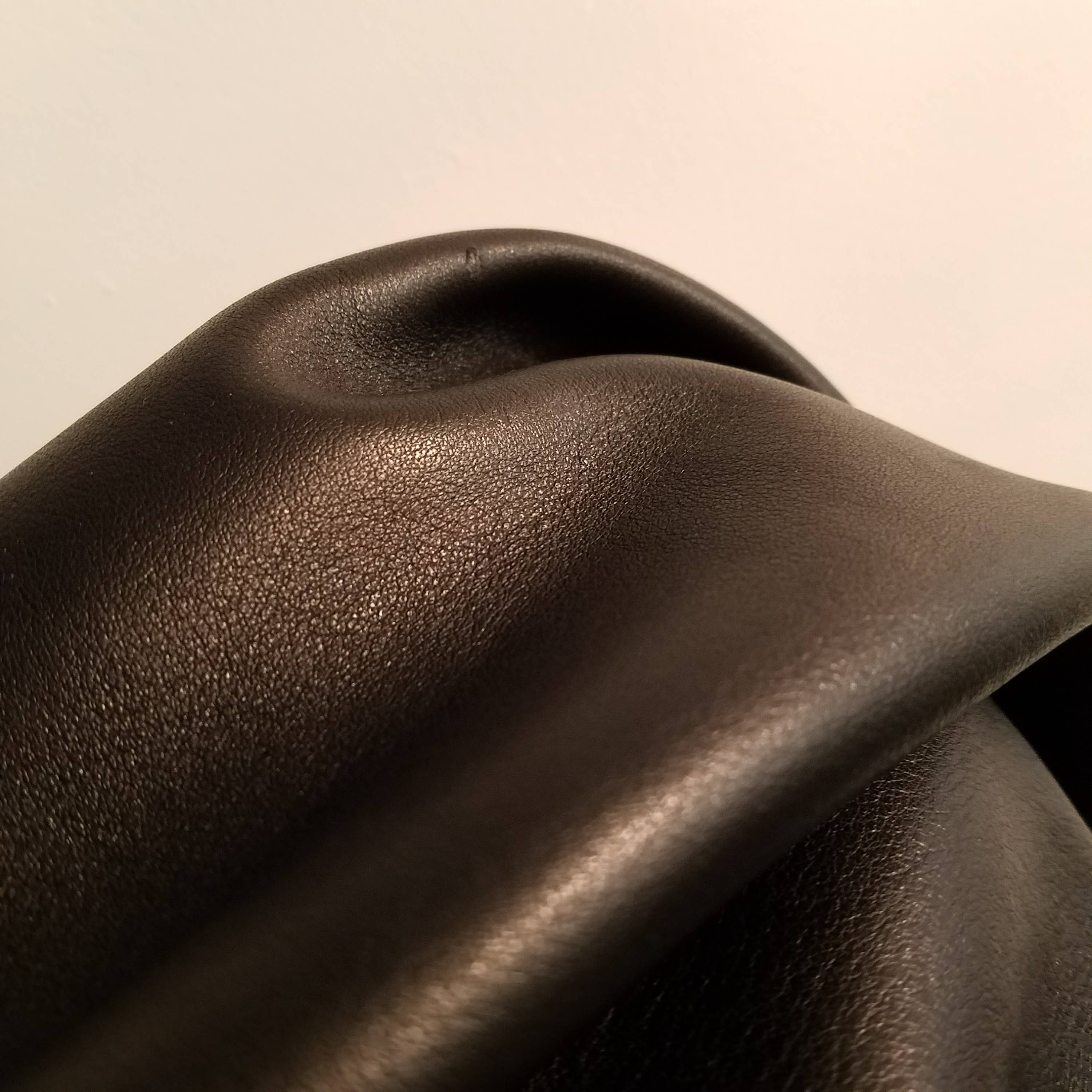 52 sf Leather full whole hide skin Black Upholstery or handbag craft ...