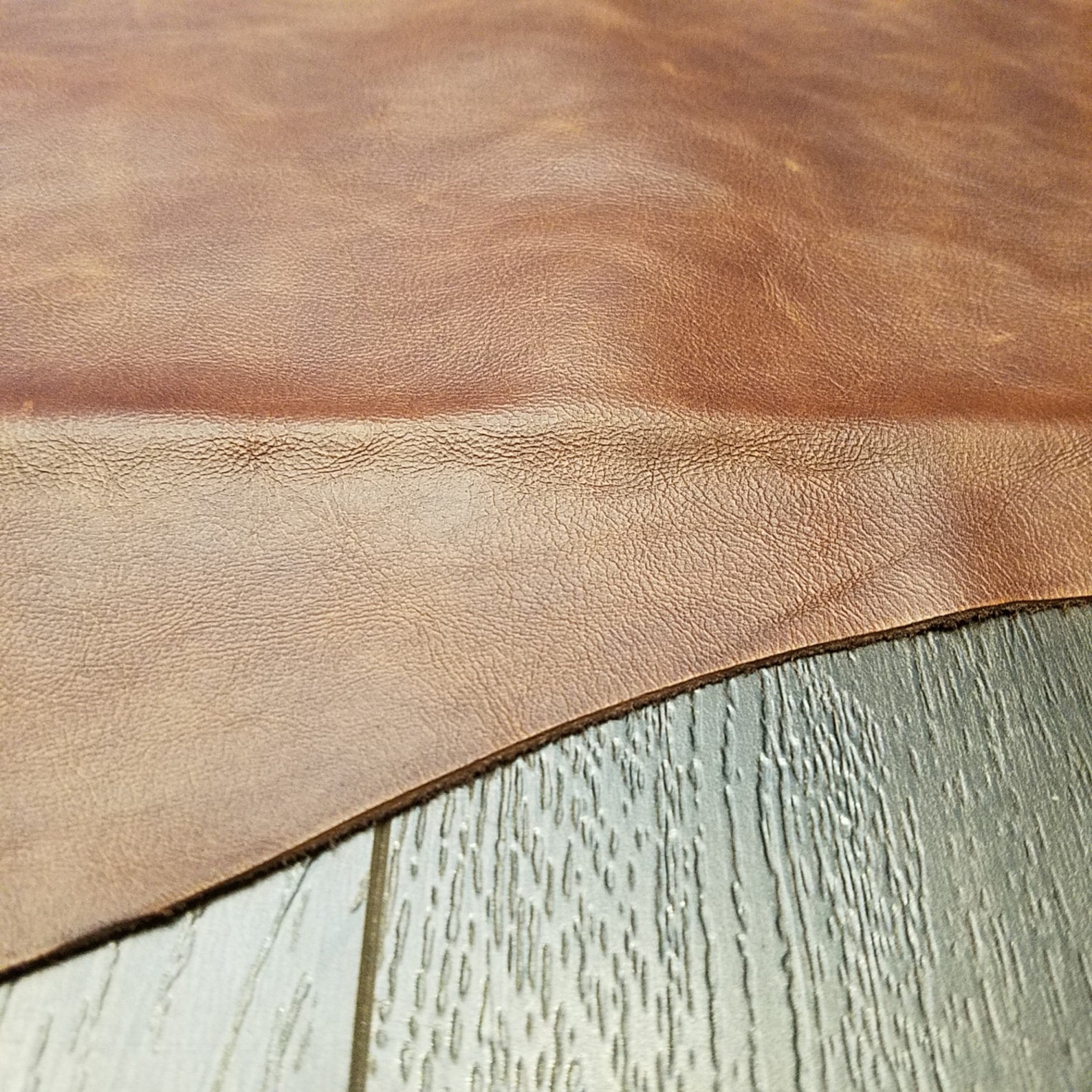 Leather Cognac Tan Cuoio Upholstery "old English" Natural Cowhide ...
