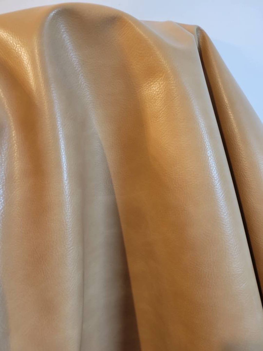 Wheat Lt Tan Faux Smooth Nappa Vegan {peta Approved}leather Pleather ...