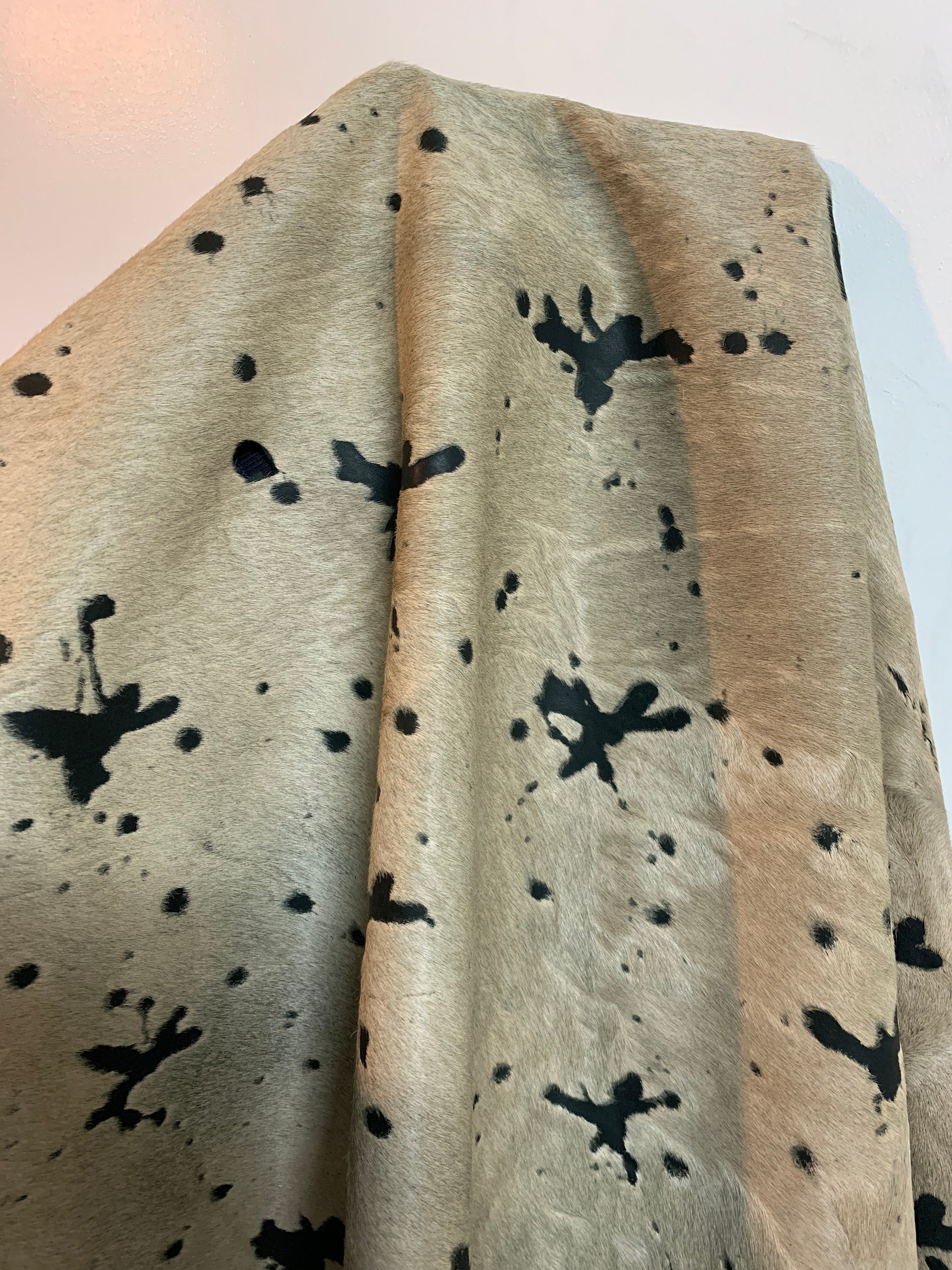 full skin 26 sq.ft sq.ft Camel hair on pony hair laser etched Cow hide ...