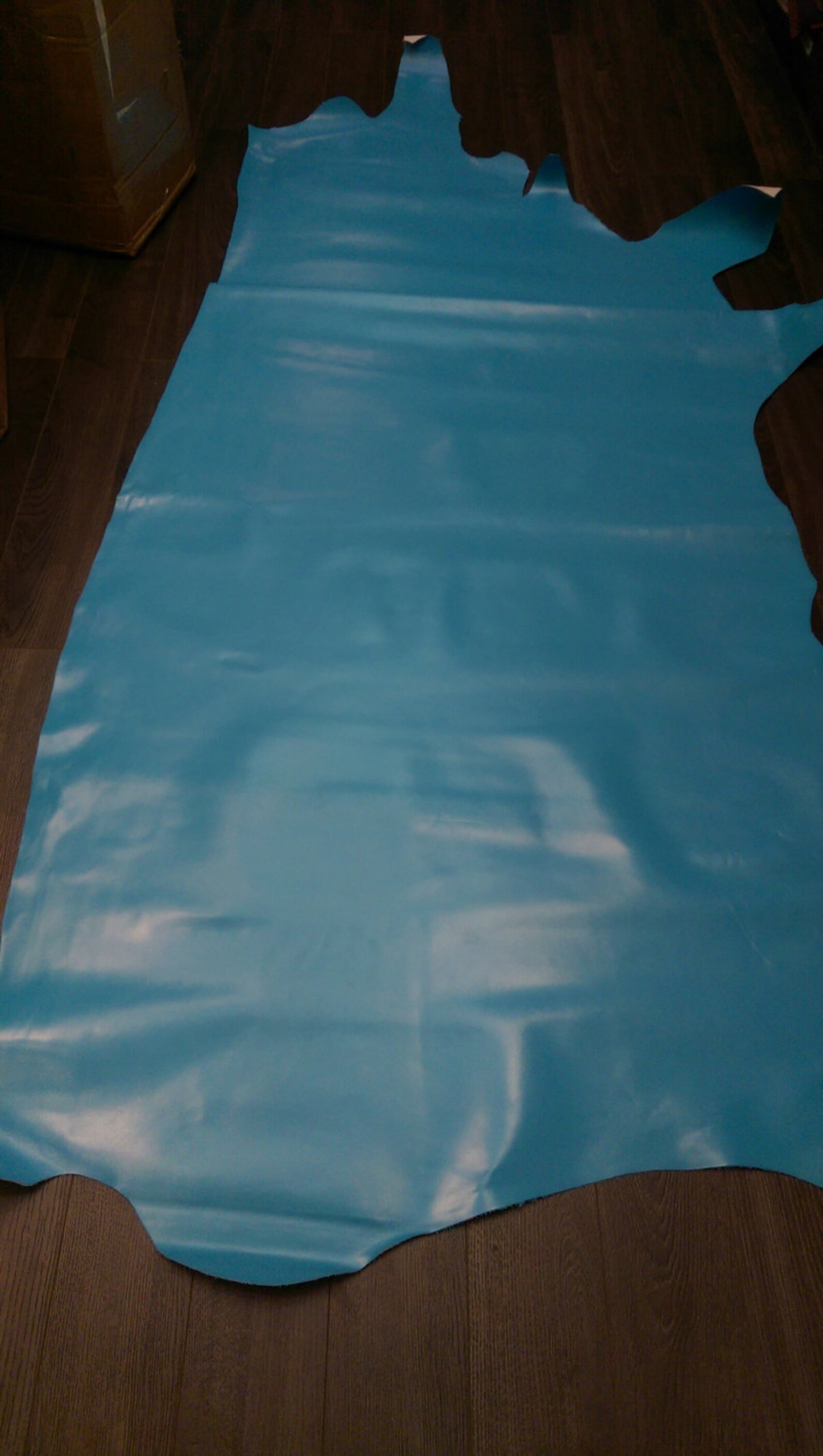 Leather Cutting Turquoise Blue Calf 2.5 Oz 10 Sq. Ft Skin Cow - Etsy