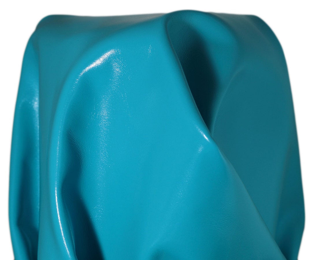 Leather Cutting Turquoise Blue Calf 2.5 Oz 10 Sq. Ft Skin Cow Hide Firm ...